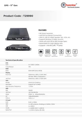 I Smart OPS Open Plugable Specifications At Rs In Nashik ID