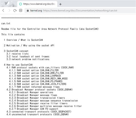 Linux Can Network Can드라이버와 Socketcan