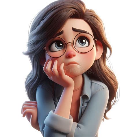 Woman In Creative Reflection Stock Illustration Illustration Of