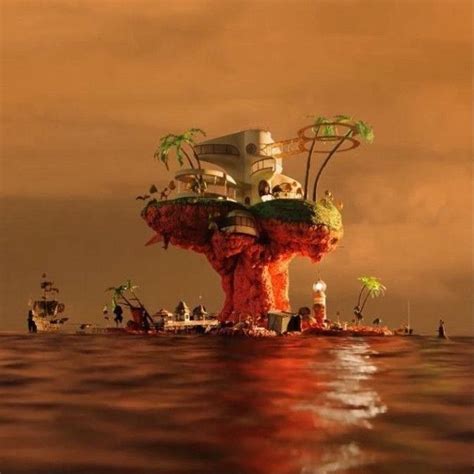 Gorillaz Plastic Beach Art
