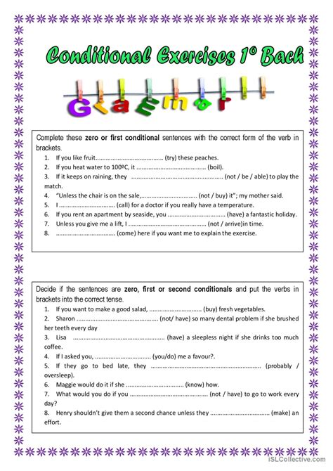 Conditionals General Gramma… English Esl Worksheets Pdf And Doc