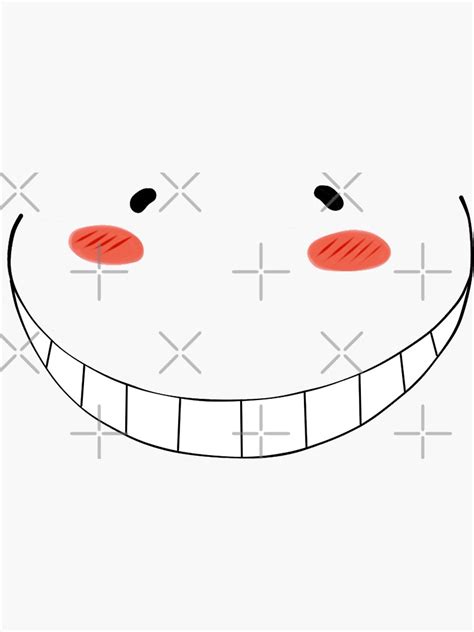 Koro Sensei Assassination Classroom Korosensei Face Sticker For Sale By MARANIME Redbubble
