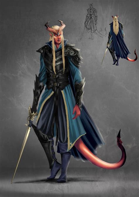 Artstation Tiefling Fighters Theresa Königseder Haller Arte De