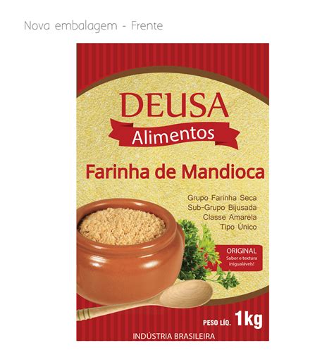 Redesign De Embalagem Farinha De Mandioca Deusa Behance