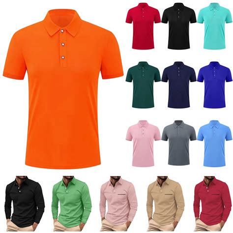 Qatainlav Polos Shirts For Men Short Sleeve Golf Shirt Casual Button