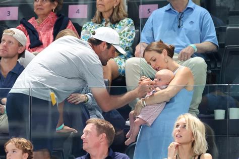 Scottie Scheffler Brings Son Bennett To 2024 Paris Olympics Us Weekly