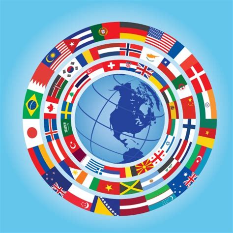 Globe Flags Vector Images Over 27000