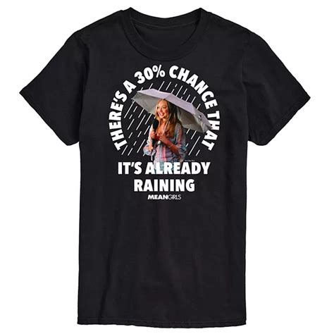 Mens Mean Girls Its Already Raining Graphic Tee