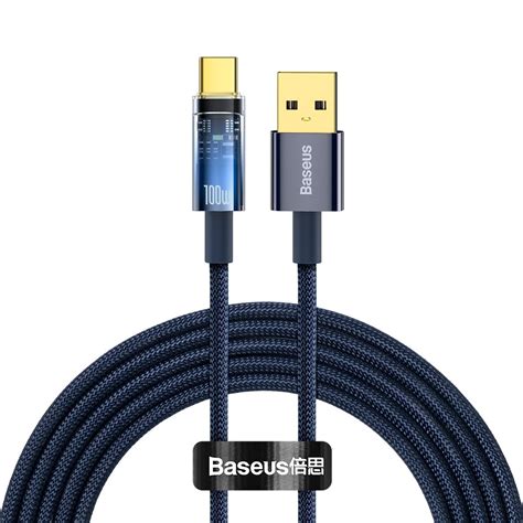 Baseus Explorer Series Cable USB Cable USB Type C W M Blue CATS Adaptoras