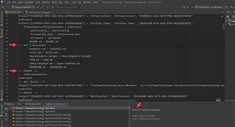 When I Used Conditional Statements In My Sln File It Breaks Both