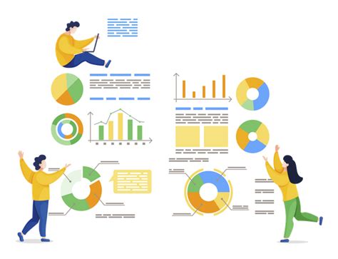 Best Premium Business Team Working On Data Analytics Illustration Download In Png And Vector Format