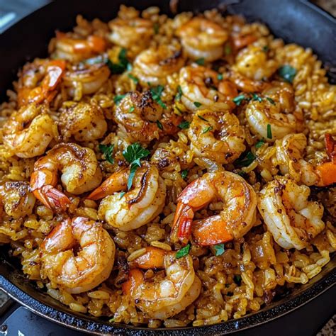 Spicy Flavorful Shrimp And Rice In One Skillet Full Recipe