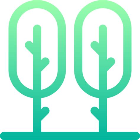 Forest Basic Gradient Lineal Color Icon