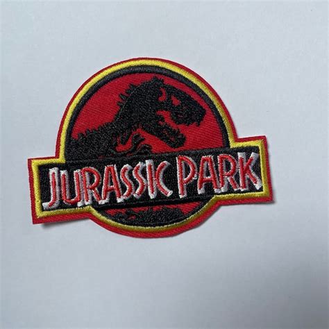 Jurassic Park Embroidery Patch Etsy