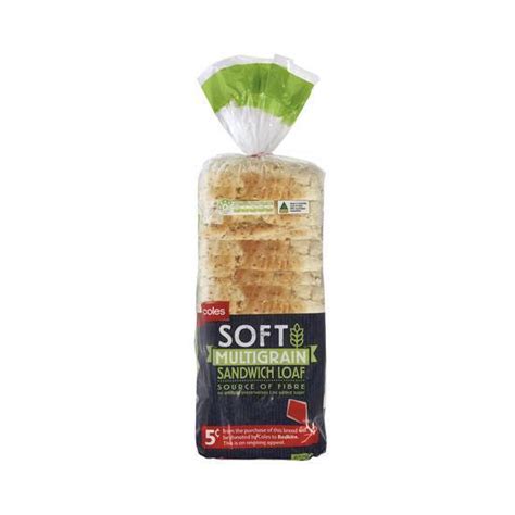 Coles Soft Multigrain Sandwich Loaf Bread Delivery Near Me Order Online Uber Eats