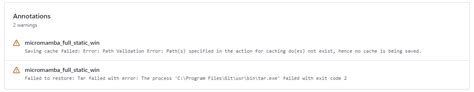 Cache Failing For Fully Static Windows Ci Builds For Micromamba Issue Mamba Org