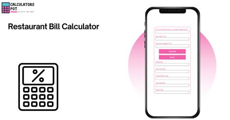 Restaurant Bill Calculator