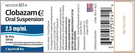 Clobazam Oral Suspension Package Insert