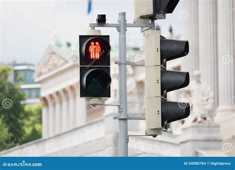 Traffic Light Vienna For More Tolerance Stock Photo Image Of Austria Signal