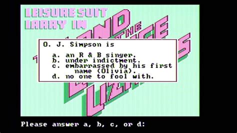 Security Question From 1987 Answer Wasnt B At The Time Rgaming