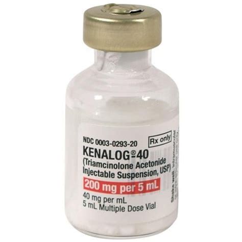 Kenalog 40 40 Mg Ml Multi Dose Vial 5 Ml Us Labels And Materials Group