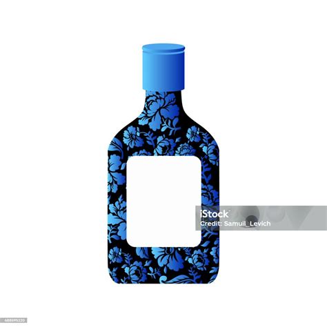 러시아 보드카 병 Gzhel 그림입니다 러시아에서 국립 민속 알콜 음료 0명에 대한 스톡 벡터 아트 및 기타 이미지 0명 공예 그림 그리기 Istock