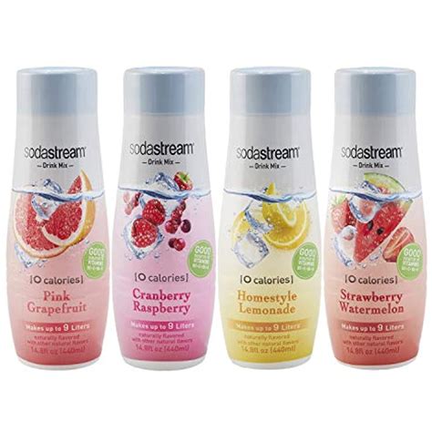 Sodastream Zero Sugar Variety Pack Drink Mixes 0 Calories 148 Fl Oz Pack Of 4