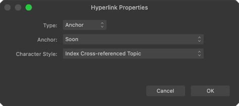 the hyperlink properties window no longer includes the option to edit