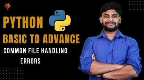 Common File Handling Errors | Python Beginner to Advance | Python Tutorial - YouTube