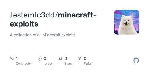 GitHub JestemIc Dd Minecraft Exploits A Collection Of All Minecraft Exploits