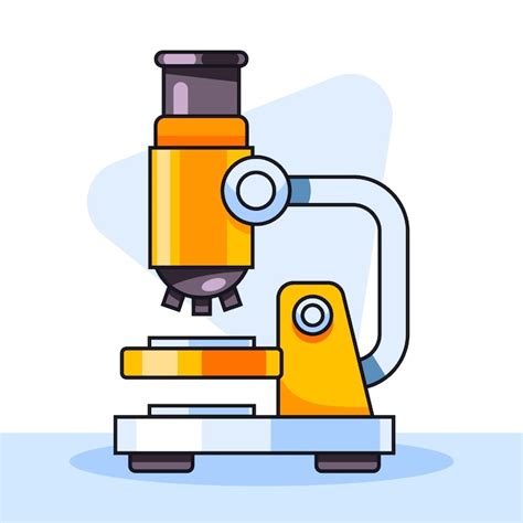 Free Vector Hand Drawn Microscope Cartoon Illustration