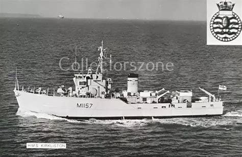 British Royal Navy Hms Kirkliston M1157 Ton Class Minesweeper Photograph 5 5x3 5 £6 50 Picclick Uk