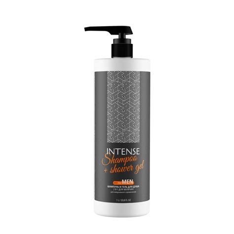 Шампунь - гель для душа INTENSE 2 в 1 FOR MEN 1000 мл. с дозатором ...
