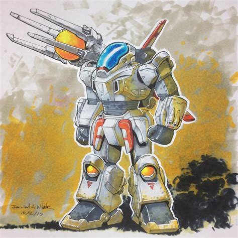 Dougram R 9a Arrowhead And Force R Type And 3 More Drawn By Davida