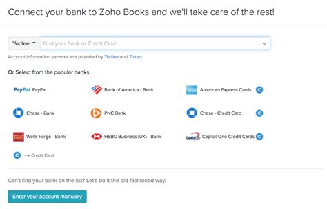 Add Accounts Help Zoho Books