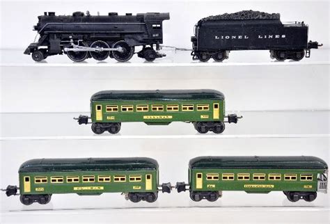 5pc Lionel 224e Passenger Set 140w Lot 139