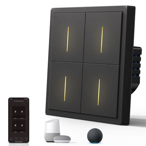 Bseed Scale Series Smart Zigbee Light Switch 4 Gang With Neutral