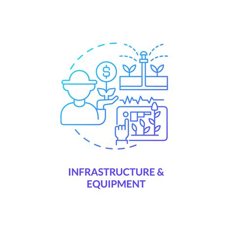2d Gradient Infrastructure And Equipment Icon Representing Vertical