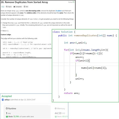 Aditya Salame On Linkedin On The 41st Day I Solved This Question On Leetcode With On Time