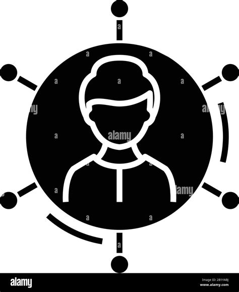 Data Configuration Black Icon Concept Illustration Vector Flat Symbol