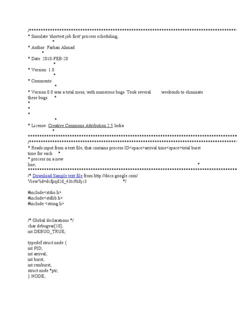 Shortest Job First C Pdf Software Development Computer Engineering