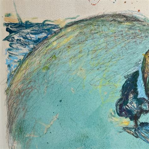 Mary Devincentis Icarus Signed Pastel And Mixed Media Drawing