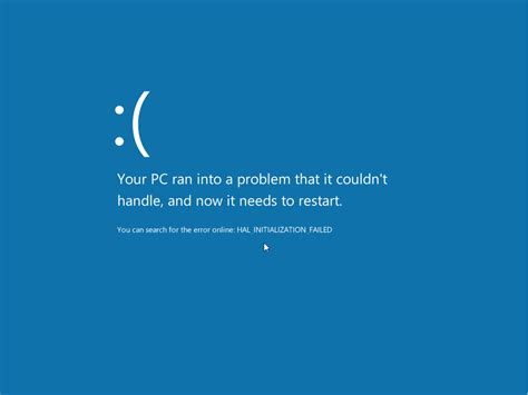 Windows 8 Fehler Bei Der Installation Halinitializationfailed Windows Faq