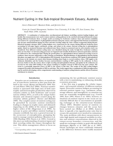 Pdf The Effects Of Two Benthic Chamber Stirring Systems On The
