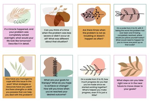 Solution Focused Brief Therapy Sfbt Journal Prompts Sfbt Reflective
