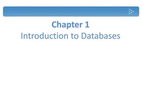 chapter 1 introduction to database management systems ppt