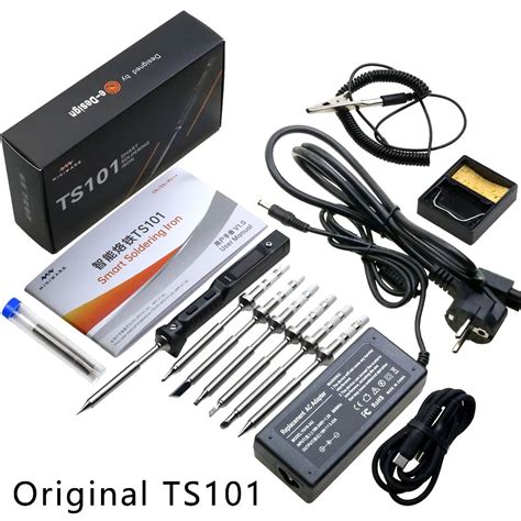 TS101 65W 미니 소형 USB 전기 납땜 인두기 온도 조절 가능 디지털 스테이션 T - 티몬
