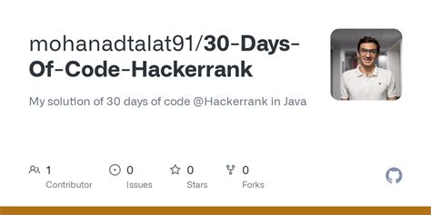 Github Mohanadtalat Days Of Code Hackerrank My Solution Of Days Of Code Hackerrank