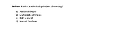 Solved Problem 7 What Are The Basic Principles Of