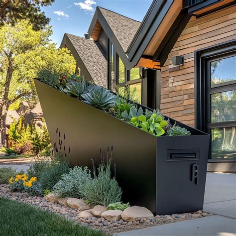 Creative Modern Mailbox Planters Trendy Stunning Ideas Fh